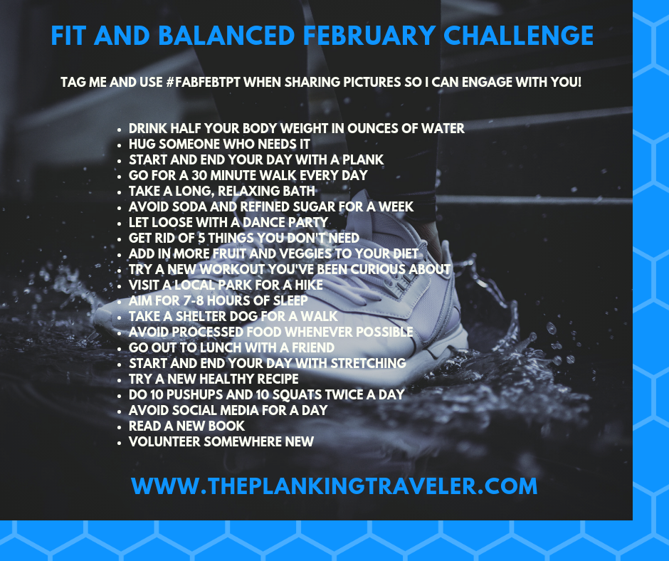 Fit And Balanced February Challenge – The Planking Traveler